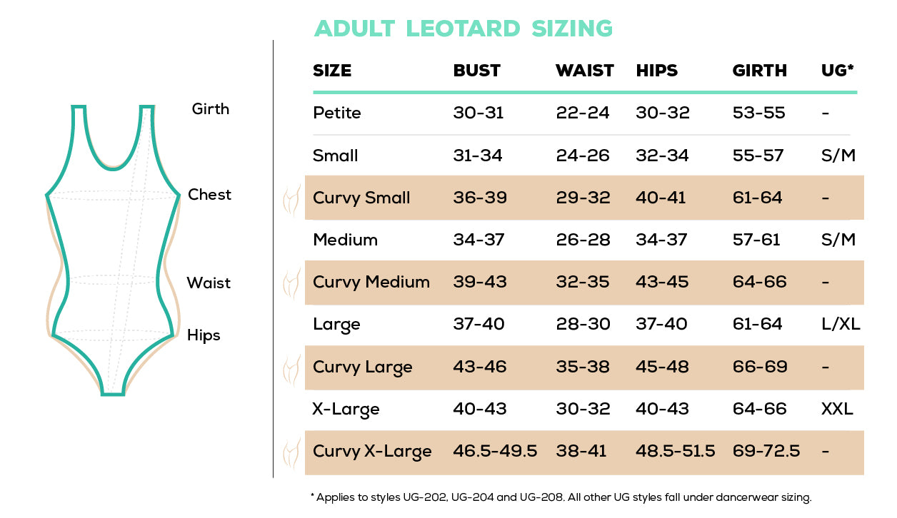 Size Charts – Só Dança Partners